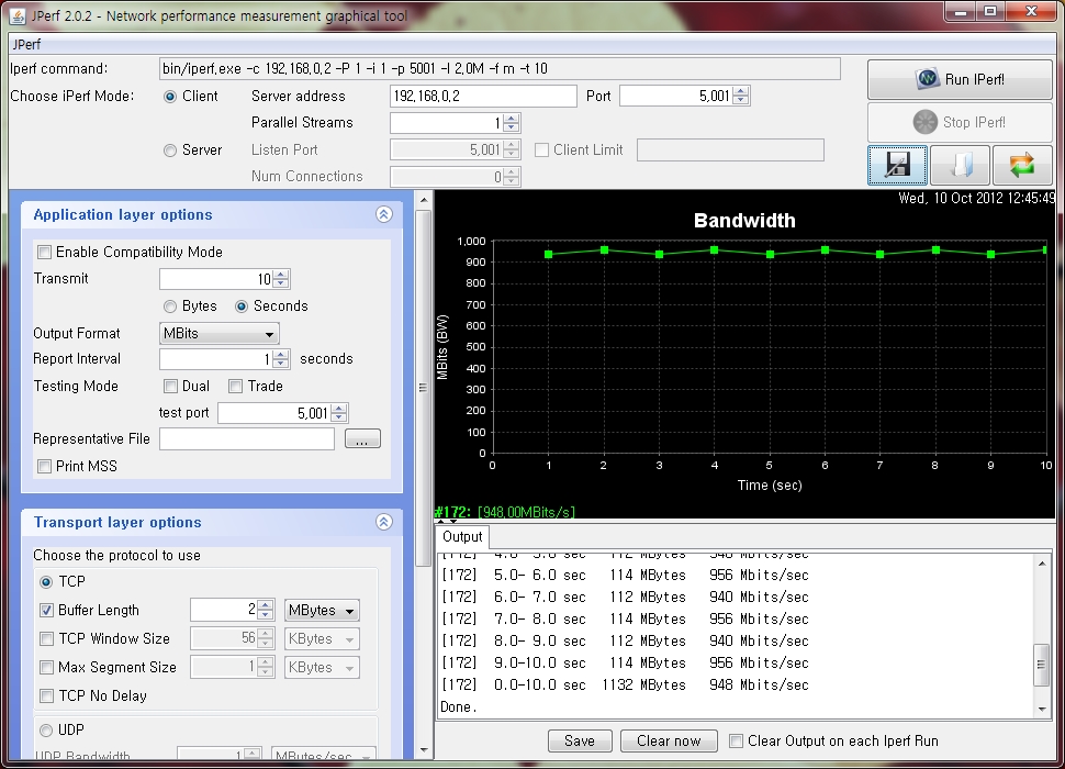Jperf 네트워크 처리량 측정법( iperf GUI ) : 네이버 블로그