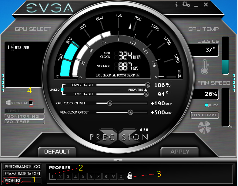 EVGA Precision X 사용법! : 네이버 블로그