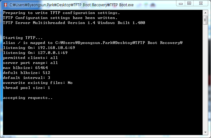 TFTP BOOT 프로그램을 사용하여 버팔로 NAS 복구하기 : 네이버 블로그