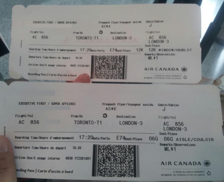 AC856 토론토-런던 (YYZ-LHR) 에어 캐나다 비즈니스 클래스 : 네이버 블로그