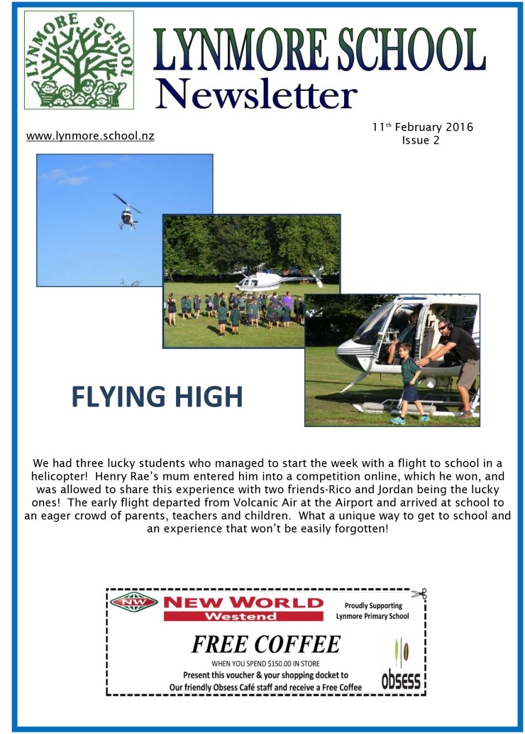 Lynmore Primary School - Newsletter Feb 2016 : 네이버 블로그