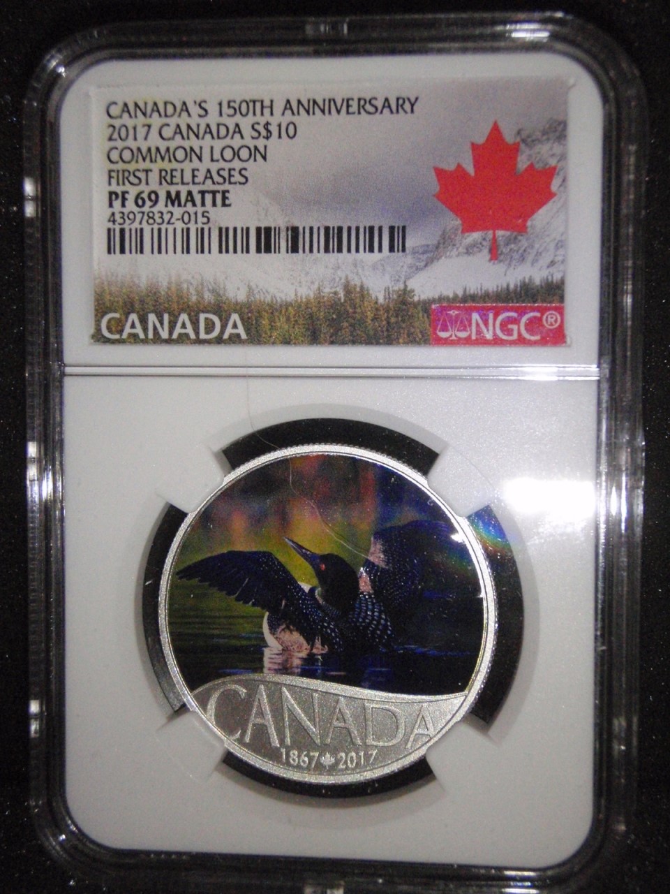 캐나다 $10 2017년,150주년 기념일 Common Loon 기념은화. : 네이버 블로그