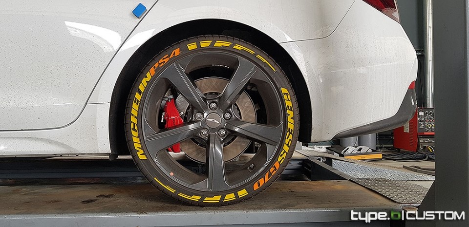 [브레이크튜닝] 현대 G70 3.3T 프론트 CSR 6P + 380MM 로터 및 리어 CSR 4P + 380MM 장착 + 야코 갤럭시 엔진오일 교환 + 인천 브레이크 튜닝 ...