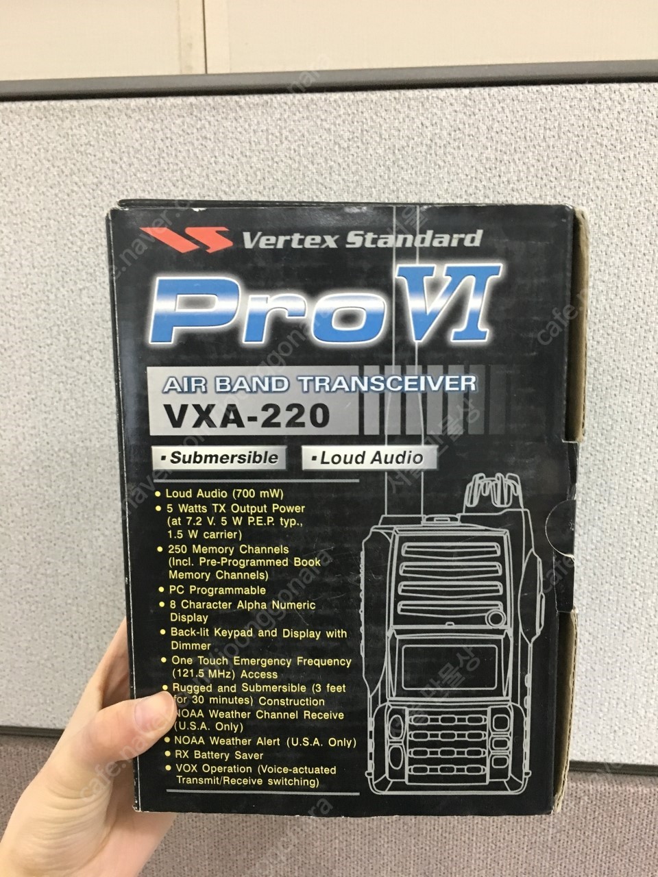 소리전자 - 항공용 무전기 Vertex VXA-220 판매합니다.(새제품)