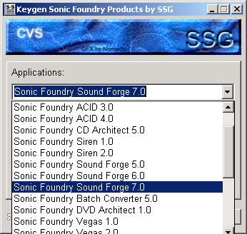[펌] Sony Sound Forge 7.0 serialz - keygen : 네이버 블로그