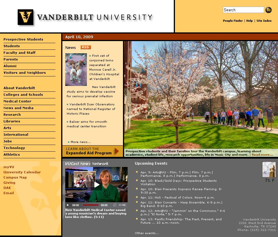 [미국대학정보] Vanderbilt University (밴더빌트 대학교) : 네이버 블로그